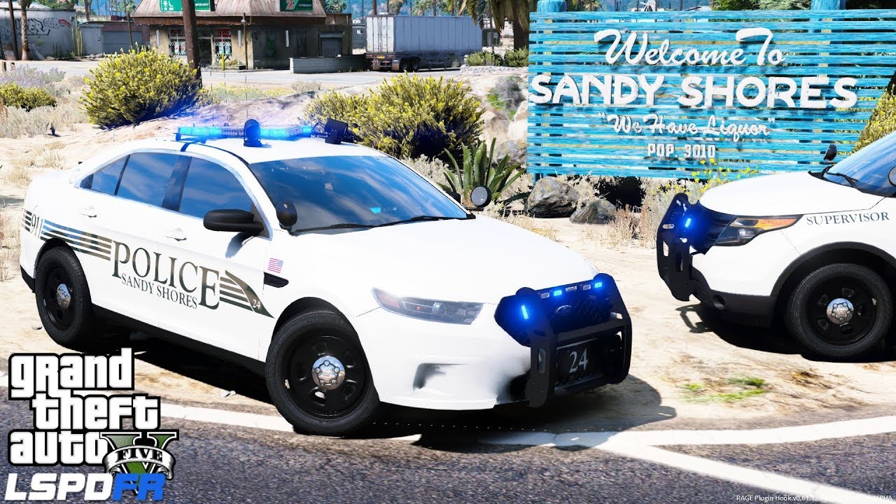 GTA 5 LSPDFR #639 - Sandy Shores New Police Department Patrol - YouTube