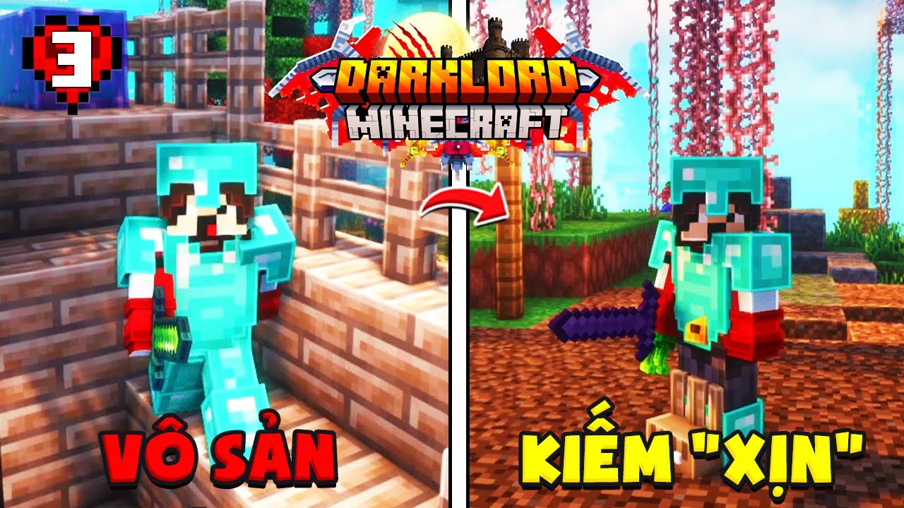 MINECRAFT Dark Lord Tập 3 | KienRic Vô Sản Khi Chế Tạo Kiếm Mạnh Nhất ...