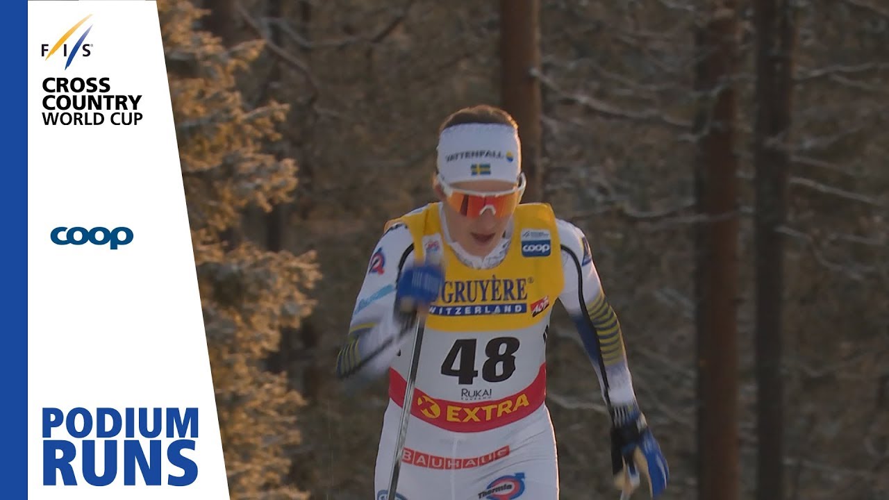 Ebba Andersson | Ladies' 10 km. | Ruka | 3rd place | FIS Cross Country ...