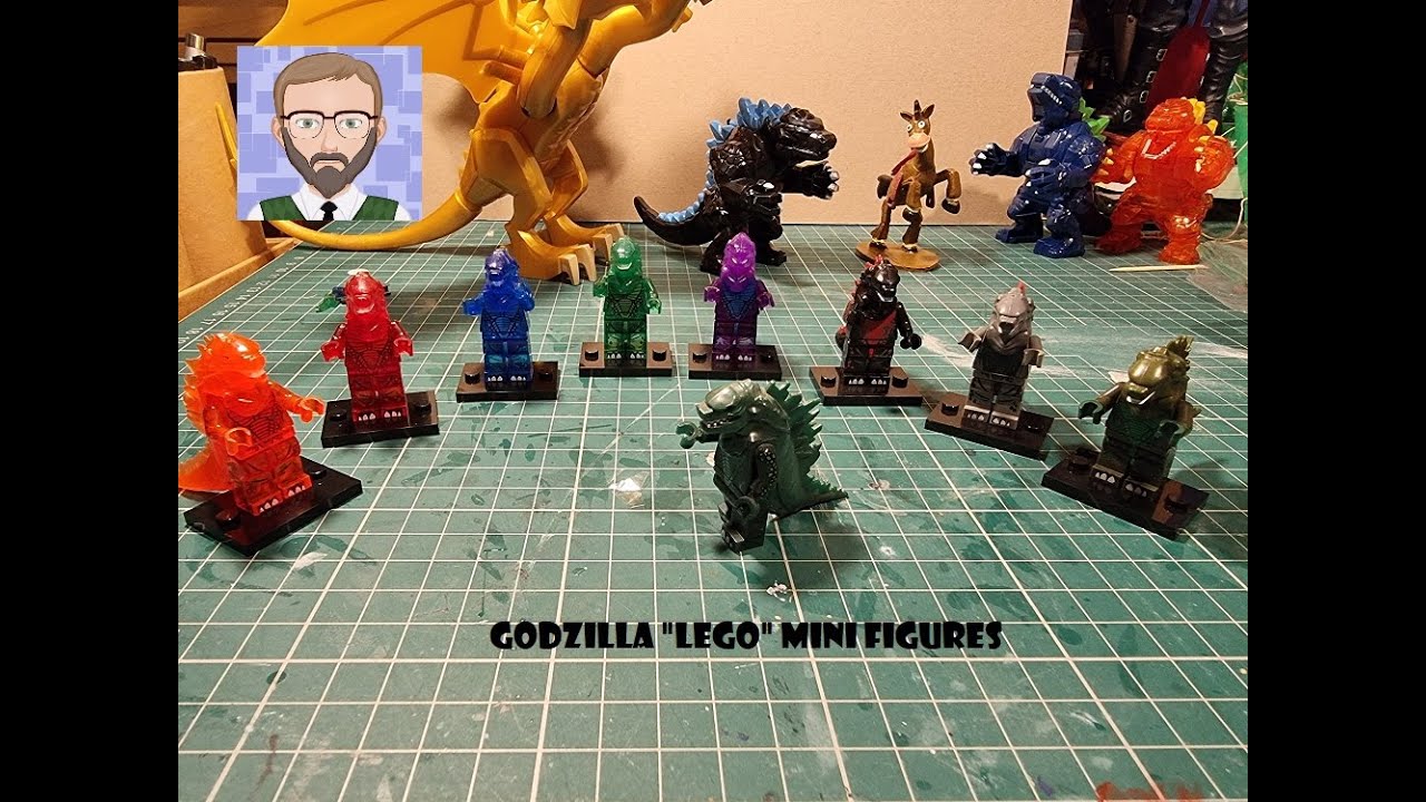 Lego Style Godzilla Mini Figures - YouTube