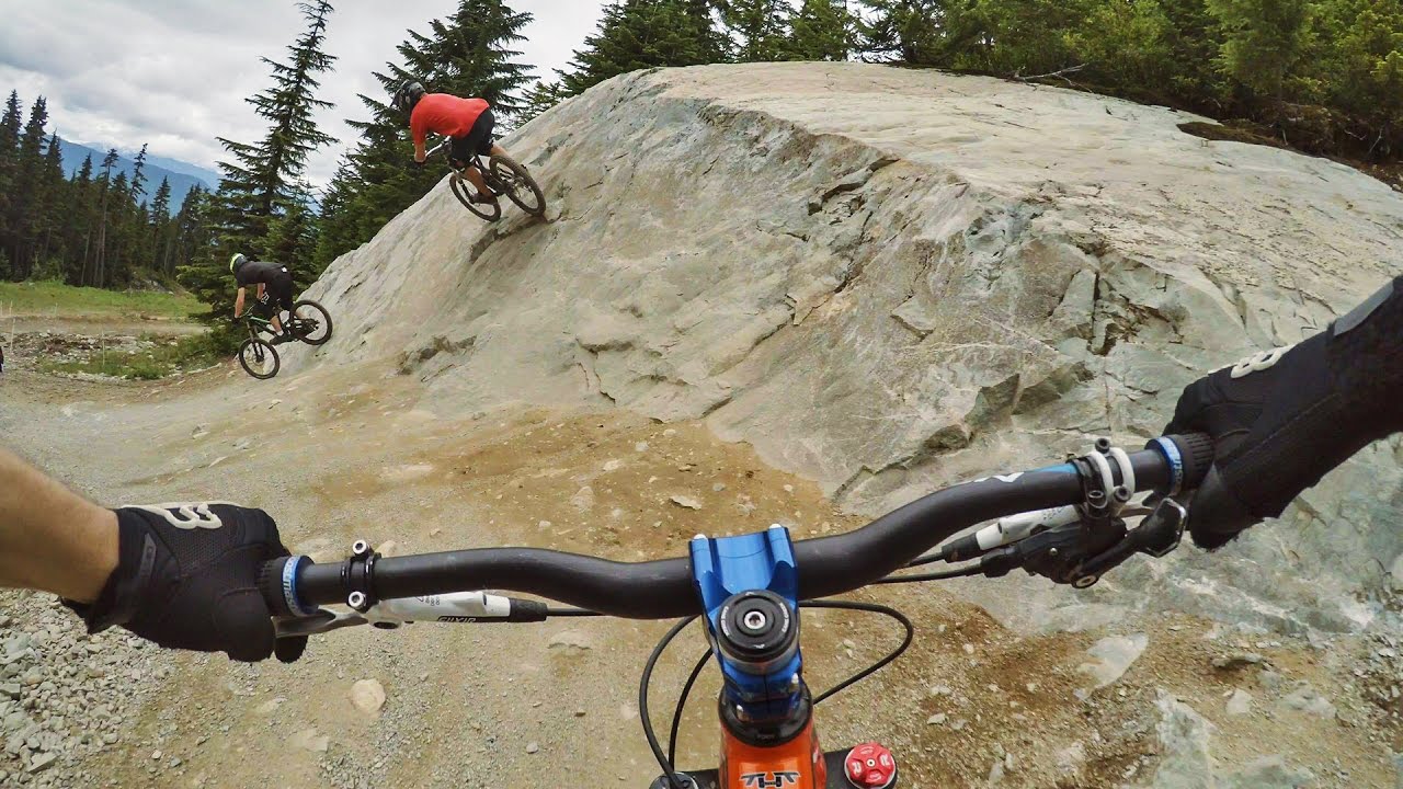 Blue Velvet 4 Man Train! Whistler Bike Park - GoPro | Jordan ...