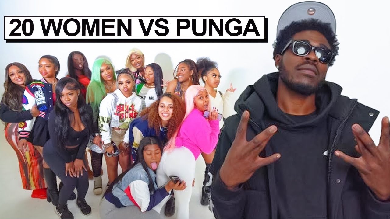 20 WOMEN VS 1 YOUTUBER : PUNGA - YouTube