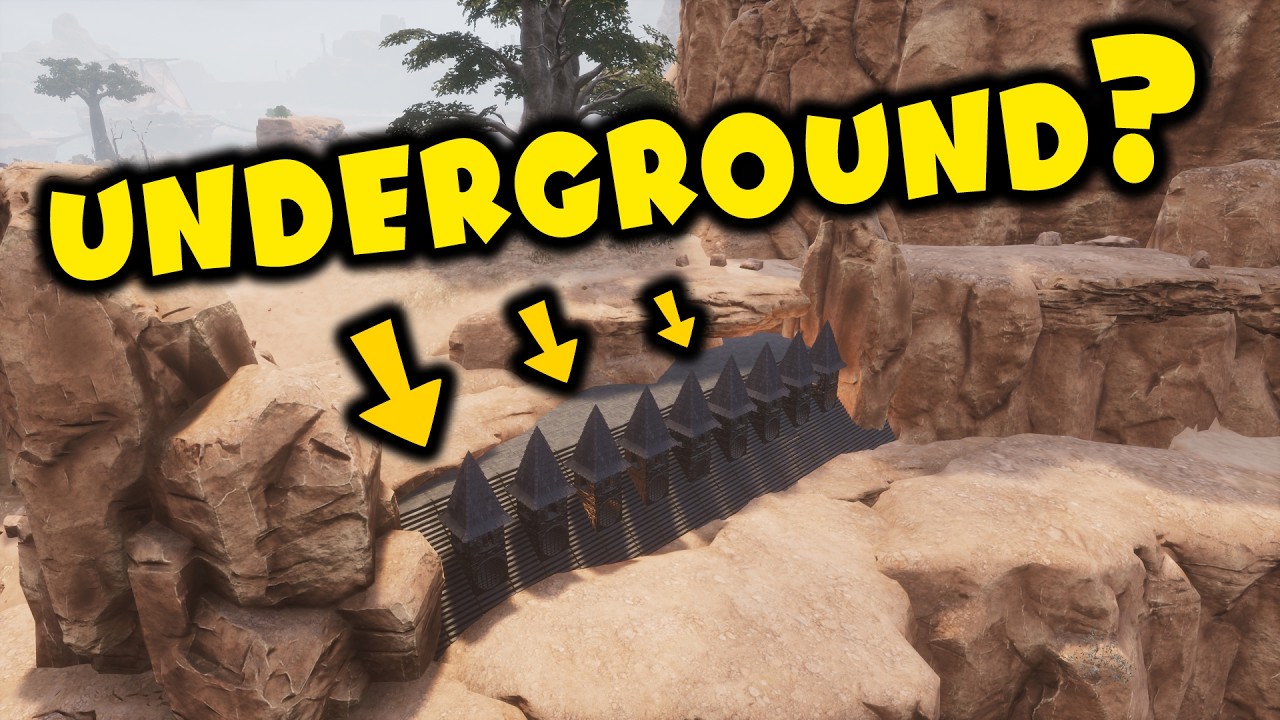 Cave base in a pit | Conan Exiles - YouTube