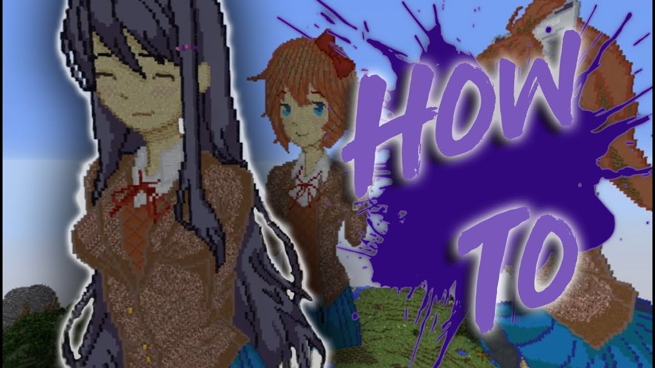 How To Make Custom Pixel Art In Minecraft Without Mods - YouTube