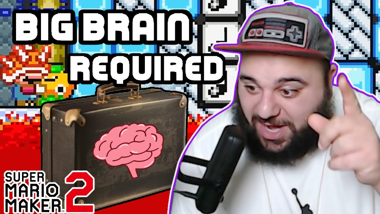 This may of required TWO big brains to get through | Super Mario Maker ...