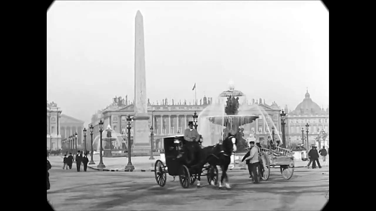 Old film of Paris. Notre Dame, Eiffel Tower. - Very Sharp Picture - YouTube