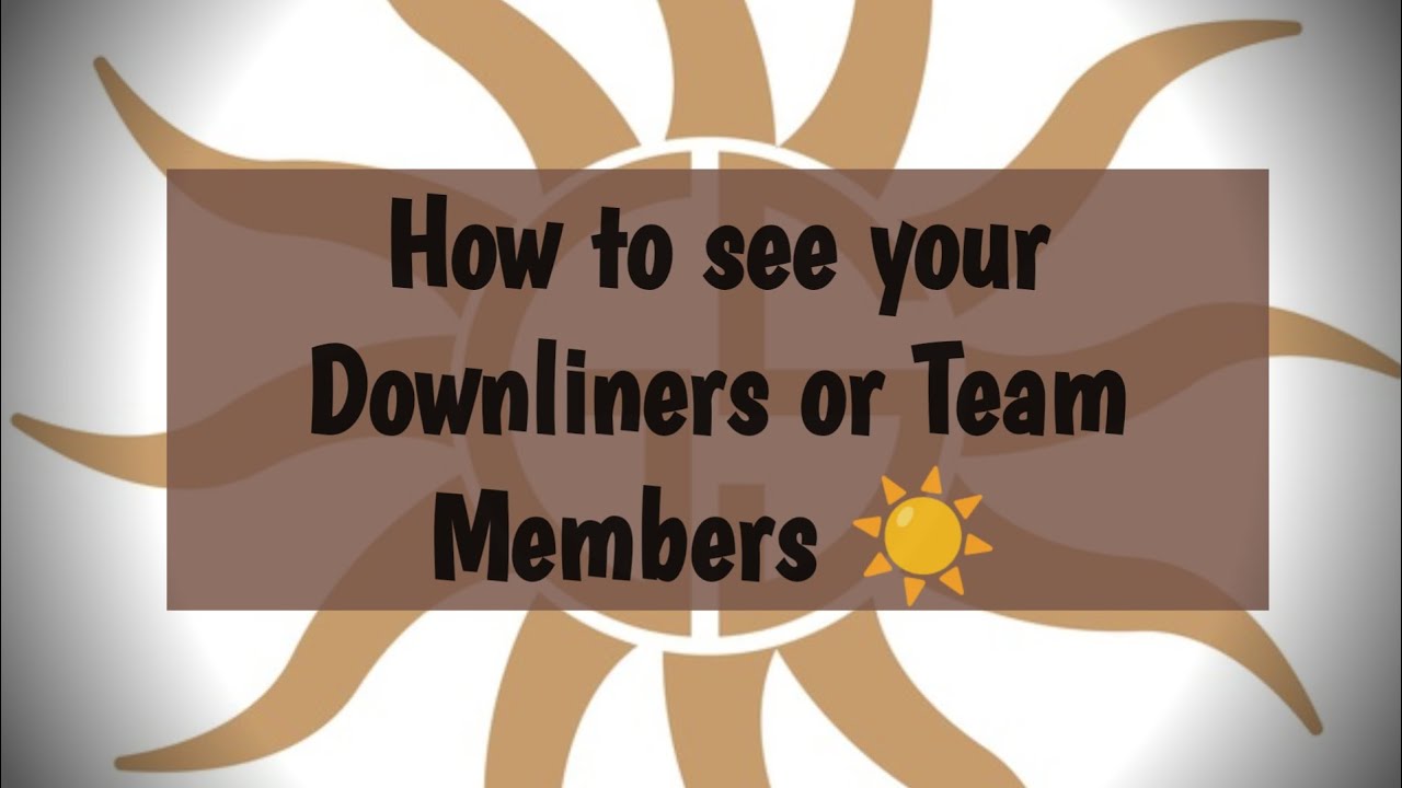 How to see your Downliners or Team Members @NCLTec - YouTube