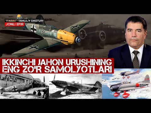 🔴Ikkinchi jahon urushining eng zo‘r samolyotlari #fikratuz