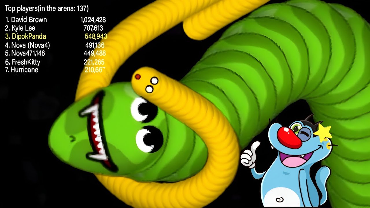 Worms zone.io- Snake Game / oggy Game / Shinchan Hindi lover / Taimoor ...