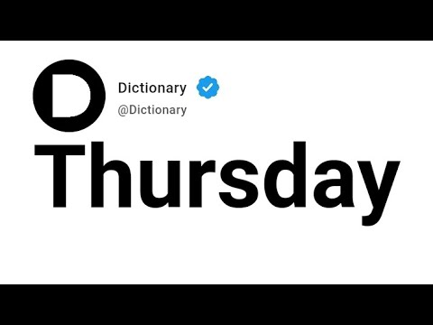 Thursday Significado En Español - YouTube