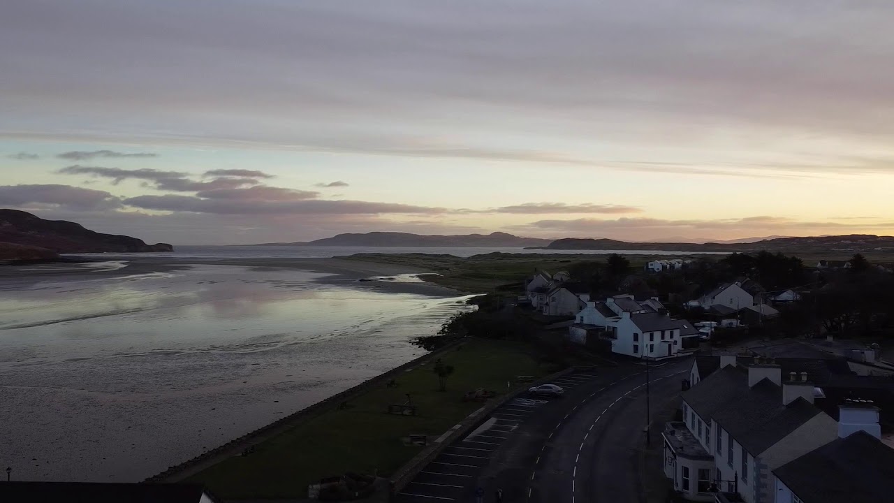 Narosa School of Surf, Dunfanaghy Drone, January 2021 - YouTube