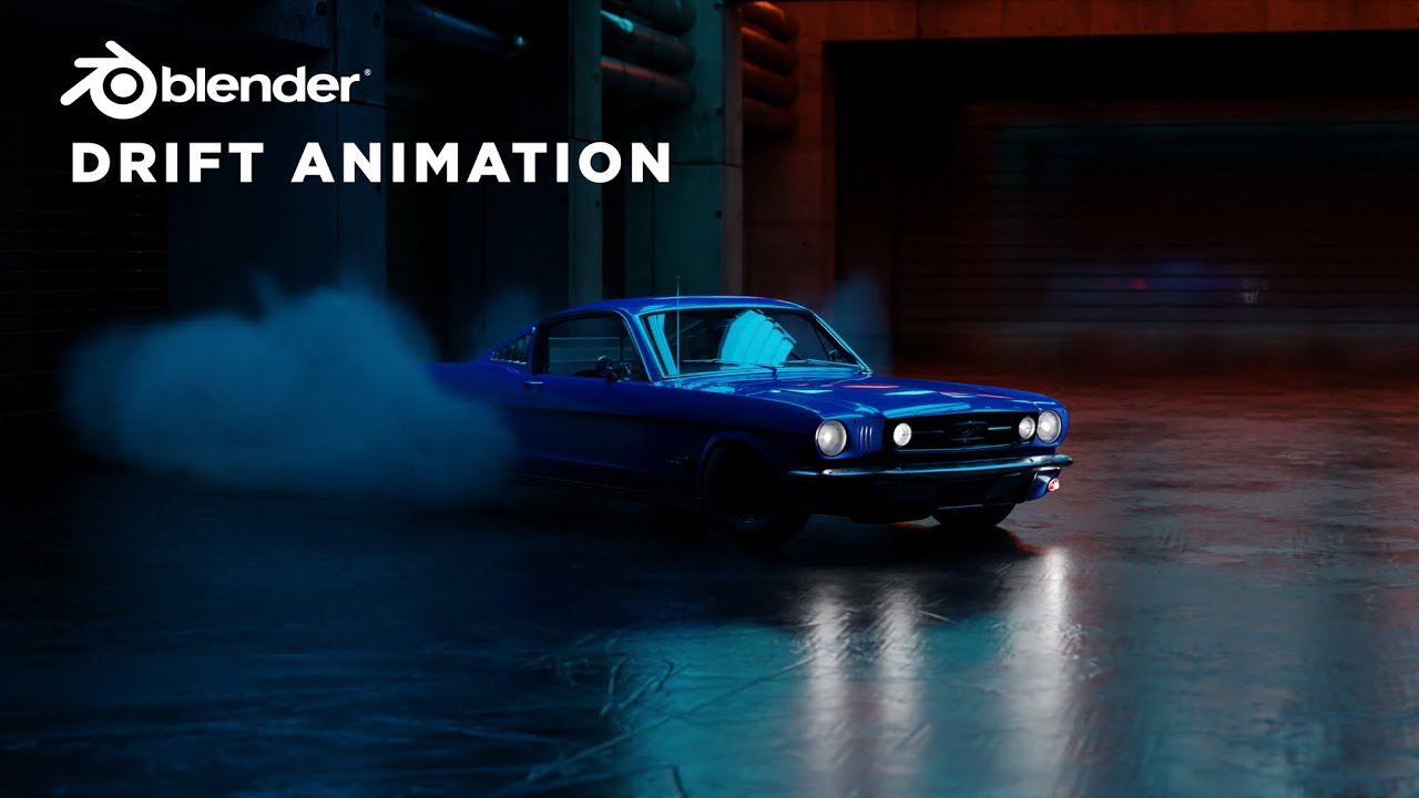 Drift Animation made in Blender - YouTube
