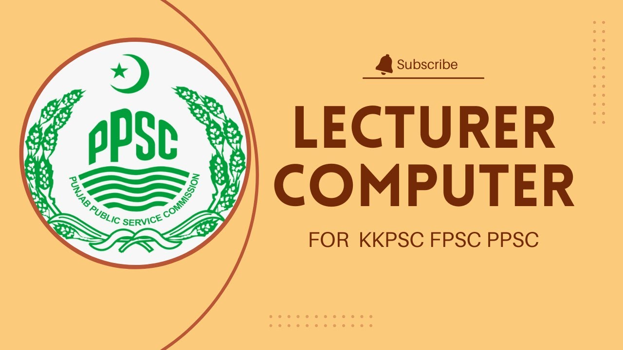 Lecturer Computer Science Past Paper 2015 PPSC FPSC KKPSC SPSC ...