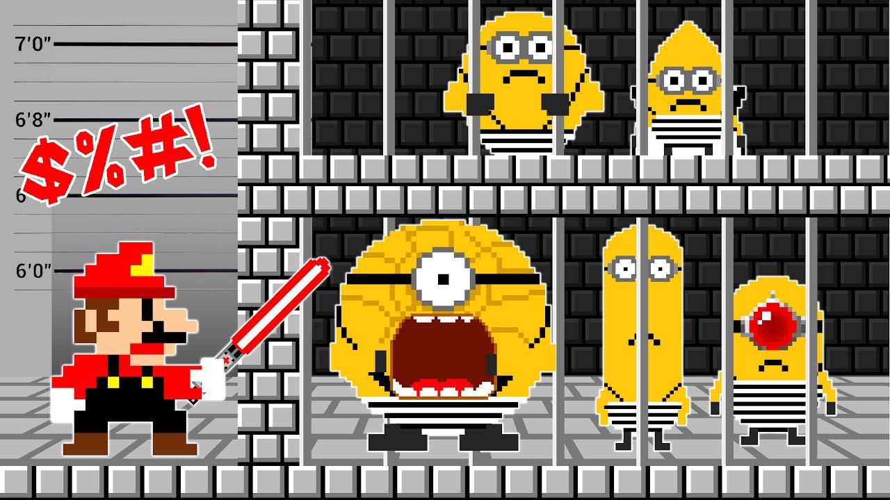 Super Mario Bros. but Mario Locked Team MEGA MINIONS in New Super Mario ...