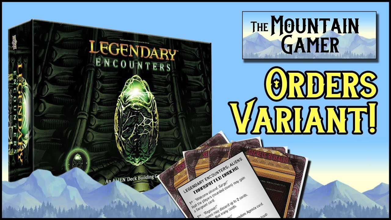 "Orders" Variant Legendary Encounters: Alien【ツ】Adjust Difficulty, Deck ...