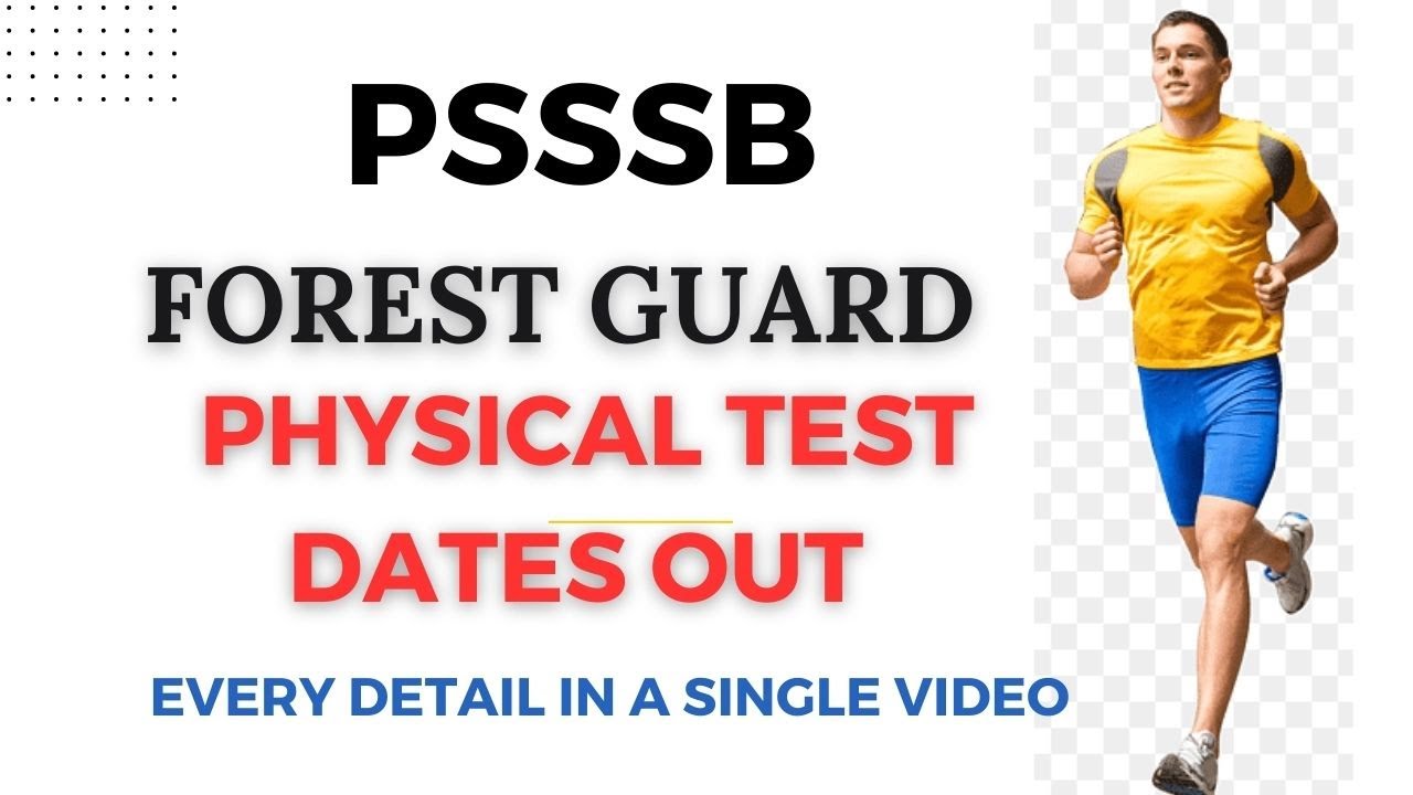 Schedule Out for Physical Test of Forest Guard, Forester and Deputy ...