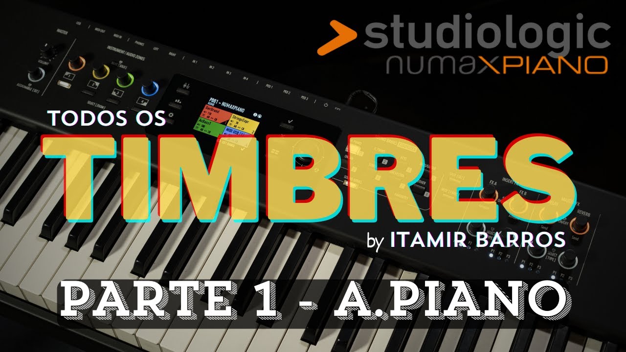 STUDIOLOGIC NUMA X PIANO - TODOS OS TIMBRES - PARTE 1 - A.PIANO - YouTube