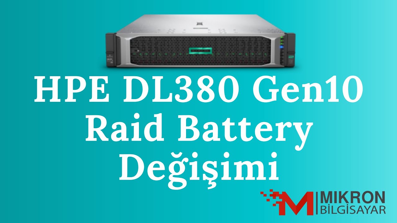 HP DL380 GEN10 Raid Battery Değişimi Nasıl Yapılır? #Hp #DL380 #RaidBattery - YouTube