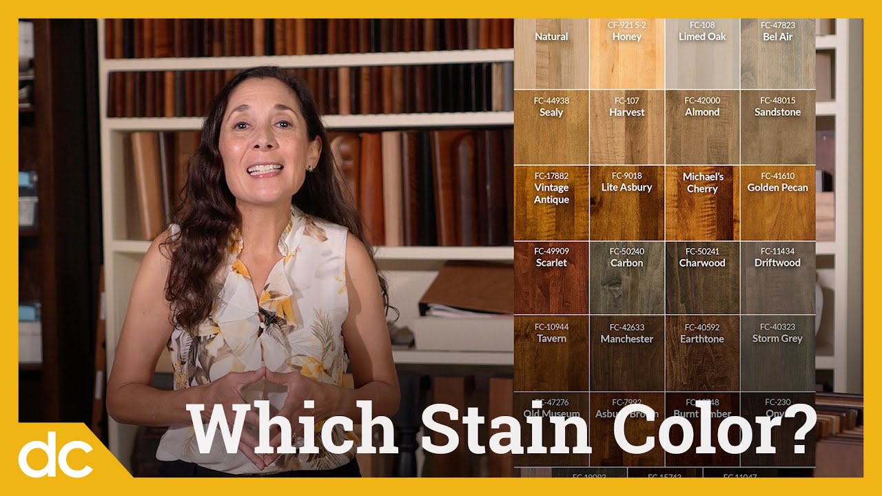 Maple Stain Color Chart