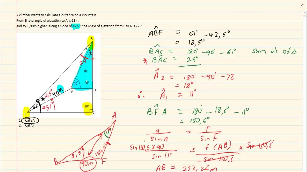 Grade 12: Trigonometry : 3D Triangles - YouTube