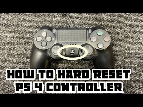 How to hard reset PS 4 controller - YouTube