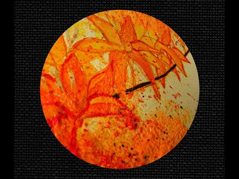 Random Flowers painting greeting card paper art - YouTube