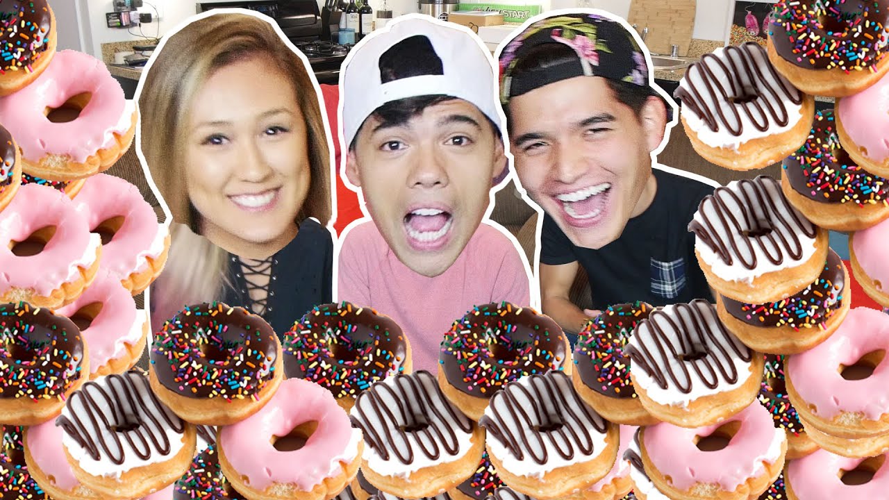 10,000 Calories of Krispy Kreme Donuts in 10 Min! (Ft. LAURDIY & ALEX ...
