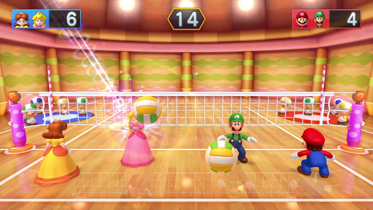 Mario Party 10 - Princess Daisy In Bump, Set, Spike! - YouTube