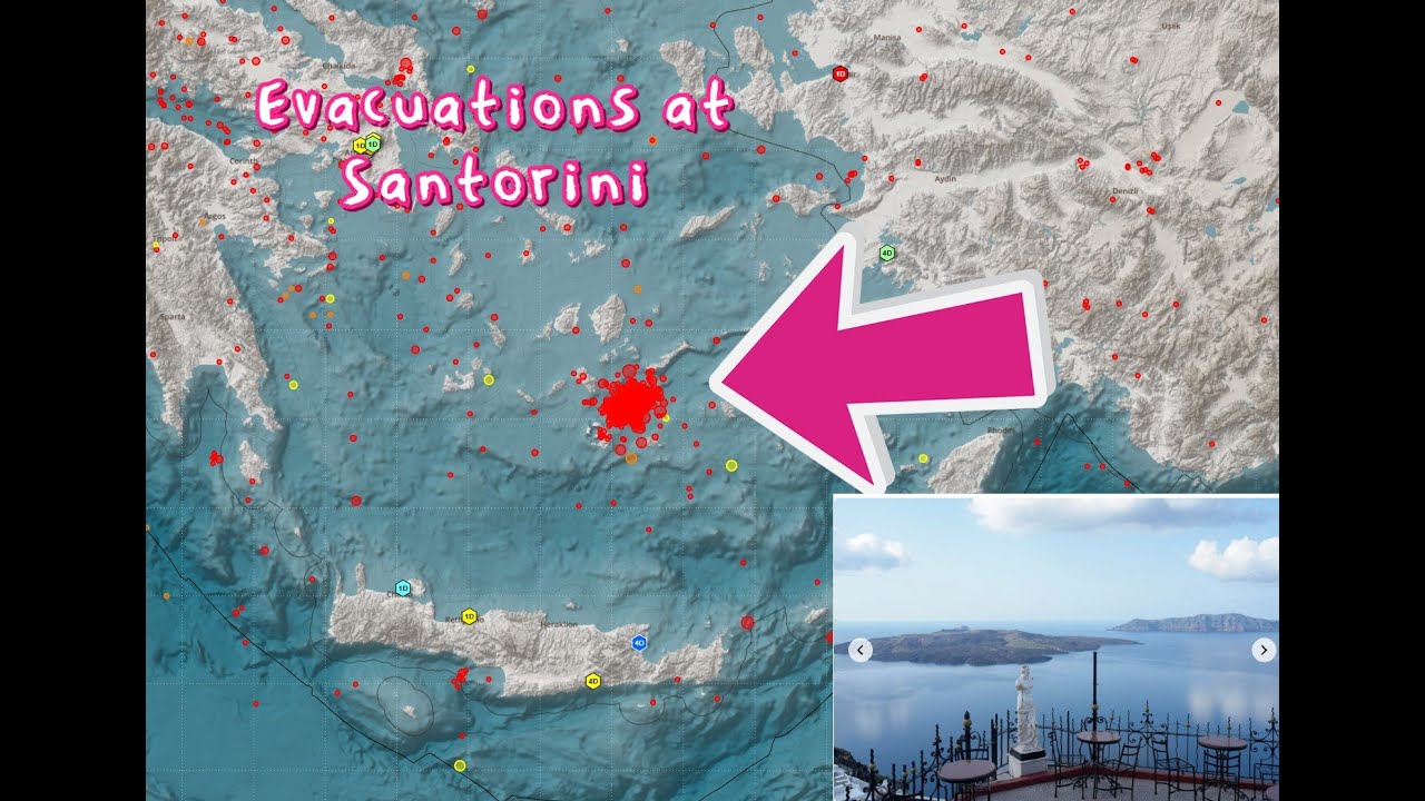 Latest update on Potential Volcanic Eruption at Santorini Greece region ...