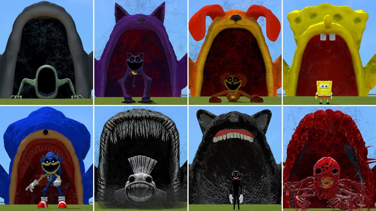 All New Sea Eater Family & Their Originals In Garry's Mod - YouTube