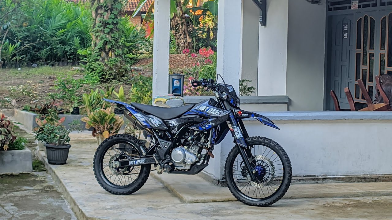 WR155 mode trabas Konsep Hitam Biru - YouTube