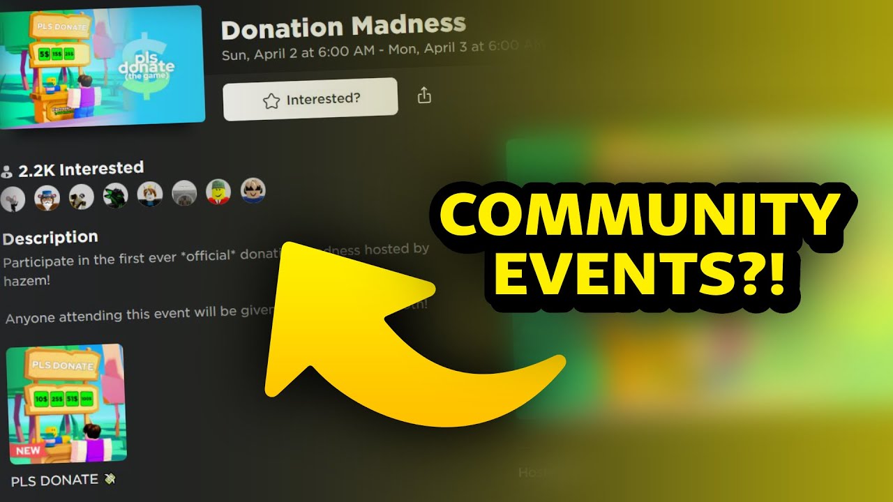 🎊 NEW COMMUNITY EVENTS FEATURE! - ROBLOX - YouTube
