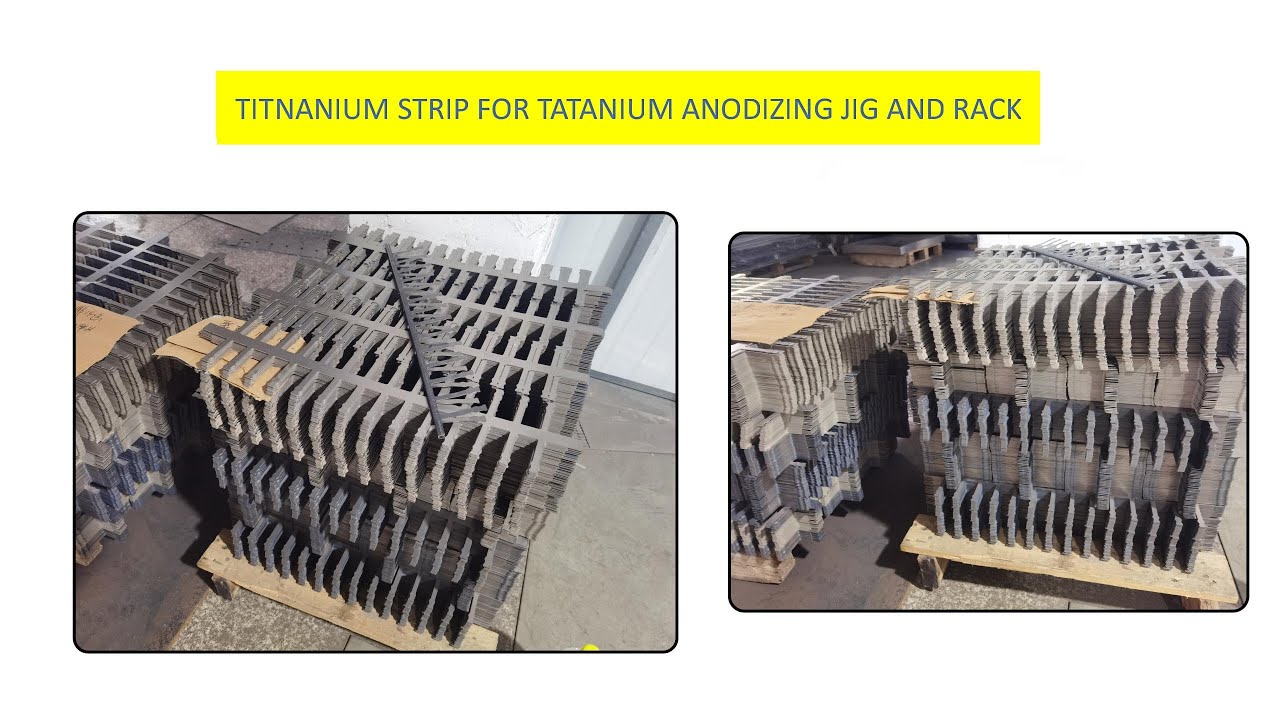 Titanium Anodizing Jig and Rack-3 Strips after laser cutting - YouTube