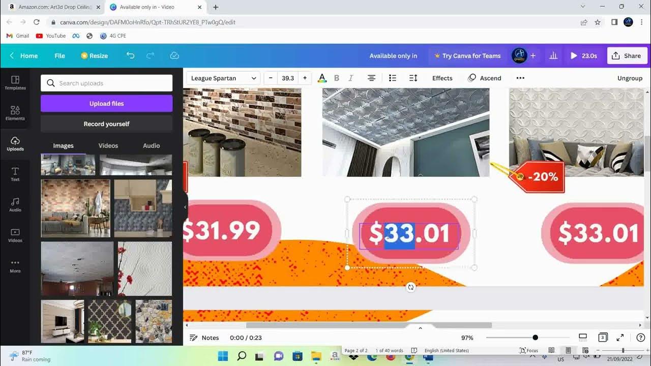 " FREE " MAKE SIMPLE ADS USING CANVA - 07 - YouTube