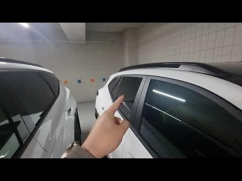 V90 썬팅 농도에 따른 시인성 비교-지하 주차장 (Feat. 투싼 NX4, 트랙스CUV) - YouTube