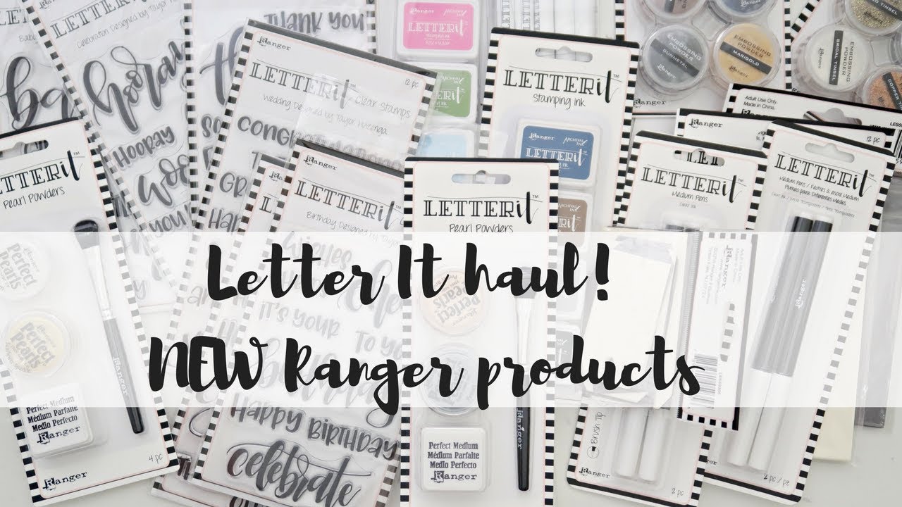Ranger Letter It collection | Cardmaking haul - YouTube