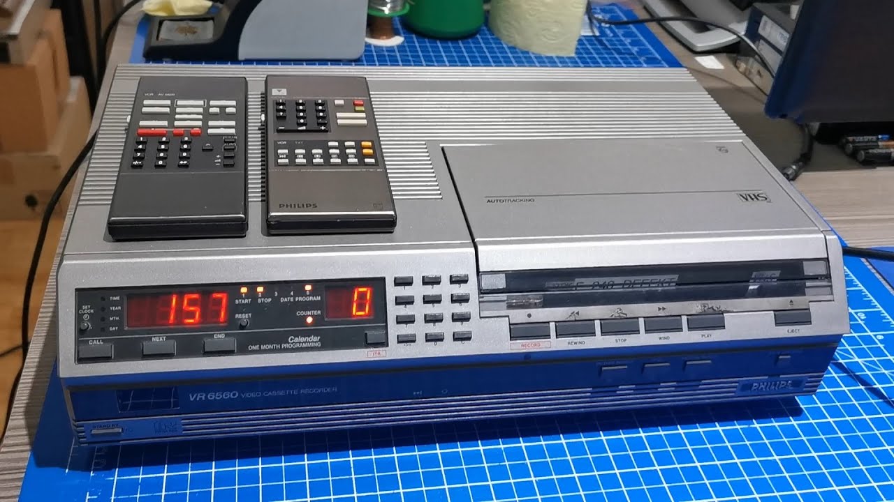 VHS Philips VR6560 - 2head still correction - YouTube