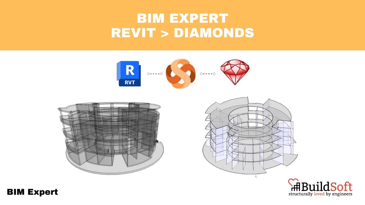Revit to Diamonds using BIM Expert - 3D Concrete - YouTube