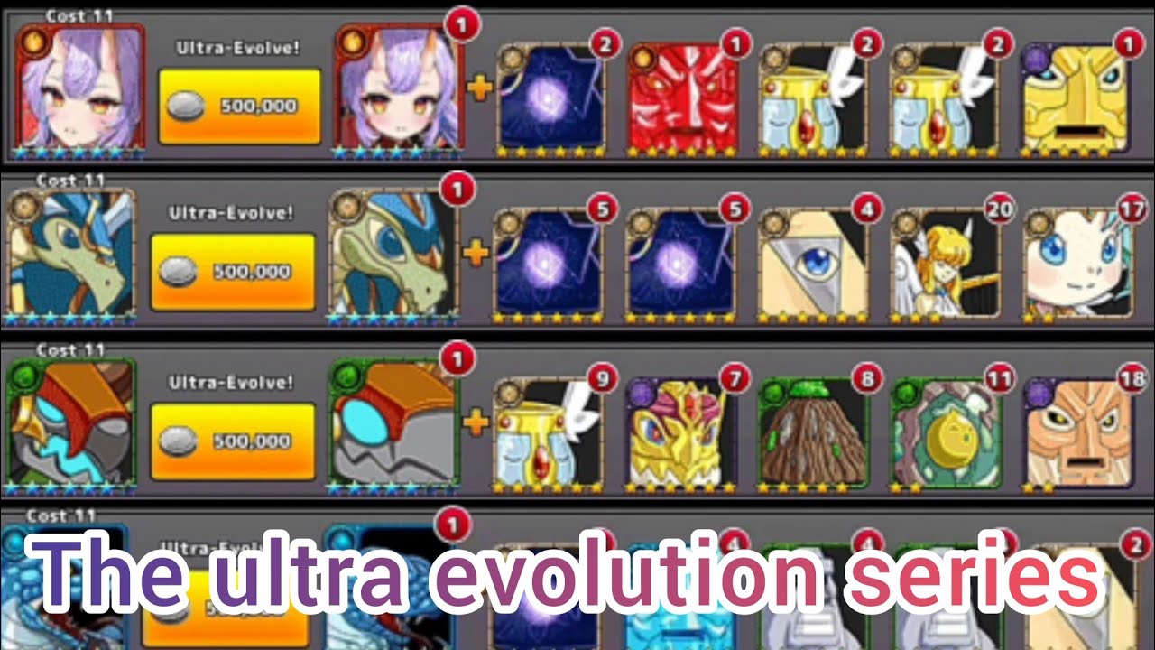 Ultra evolution part-2 only mythic monster - YouTube
