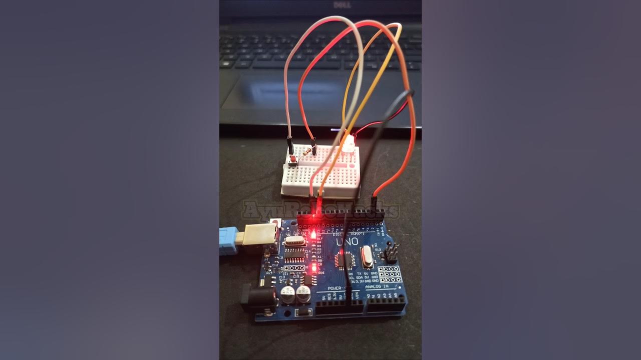 Led Controlled Push Button #arduinoproject #arduinodiy #electronic #arduino - YouTube
