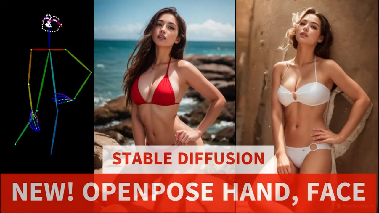 STABLE DIFFUSION l USER MANUAL l HƯỚNG DẪN SỬ DỤNG l New Openpose Hand, Face Beautiful Girl ...