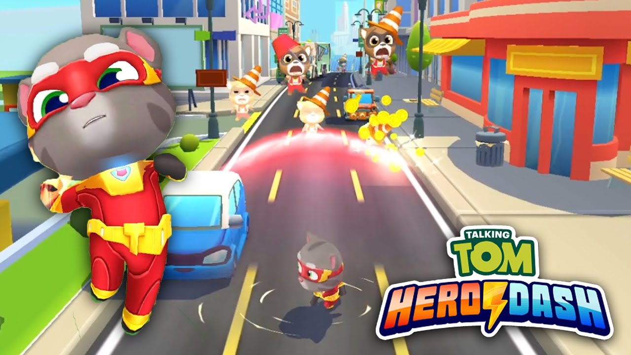 Talking Tom Hero Dash | Ranger Tom | All Heroes Full Screen Walkthrough ...
