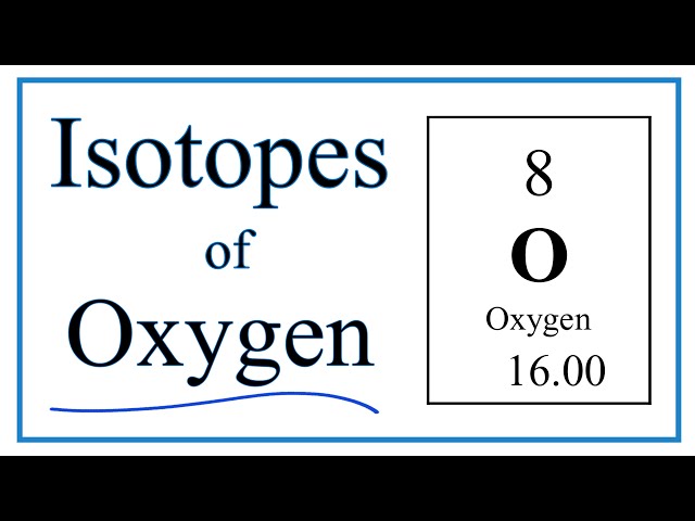 Oxygen Isotopes