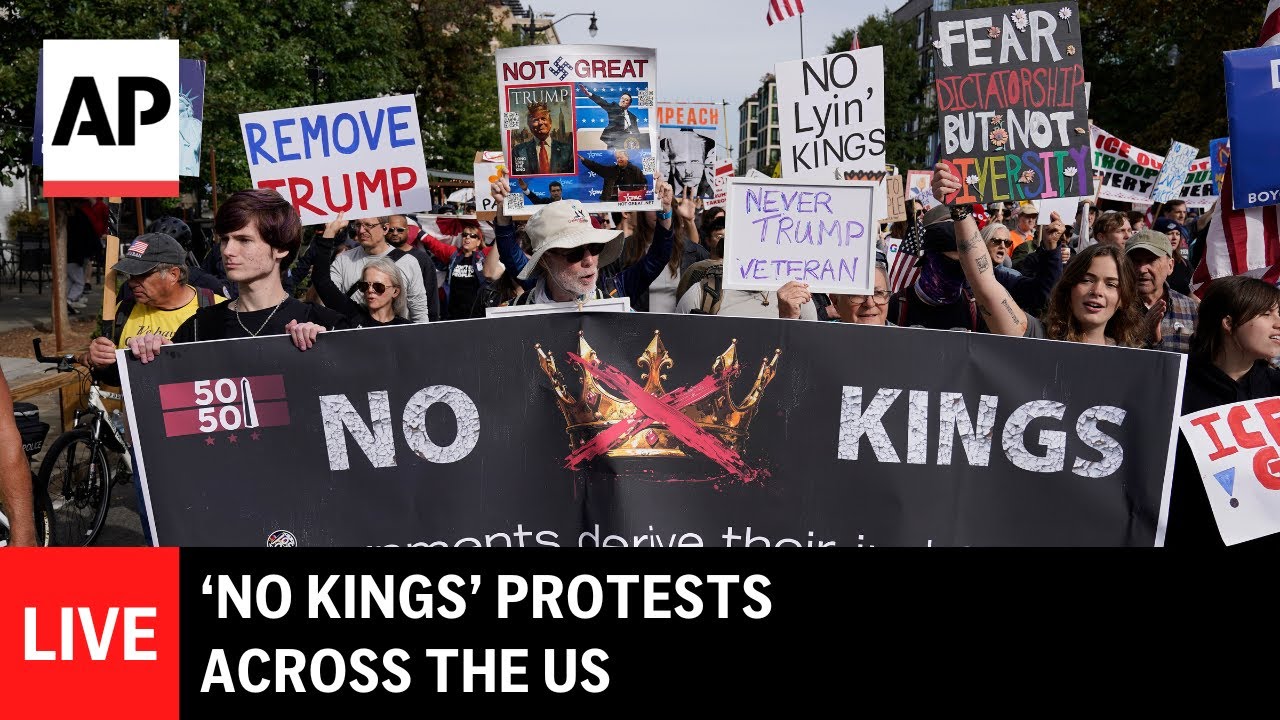LIVE: ‘No Kings’ protests across the US against Trump administration ...