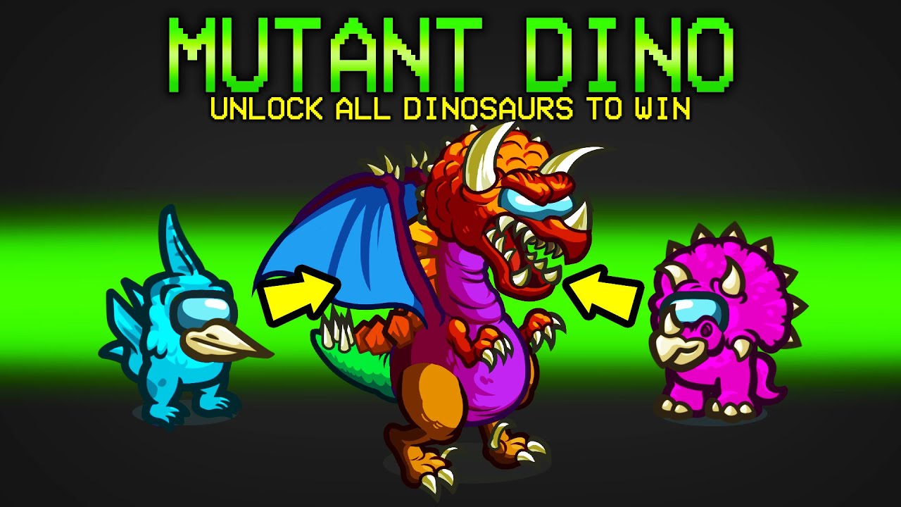 Turning into a MUTANT Dinosaur in Among Us! - YouTube