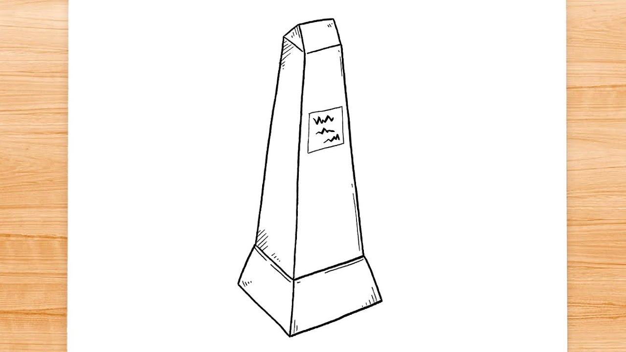 How to draw Obelisk - YouTube