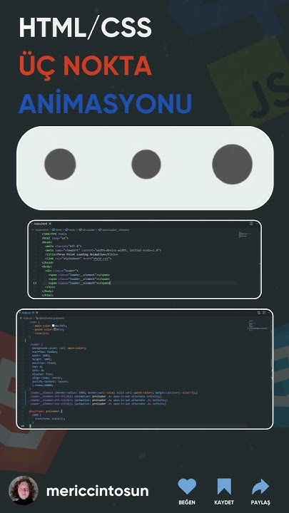 CSS İLE HARİKA YÜKLEME ANİMASYONU YAP #css #html #responsive - YouTube