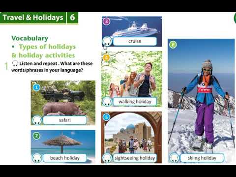 Types of holidays and holiday activities