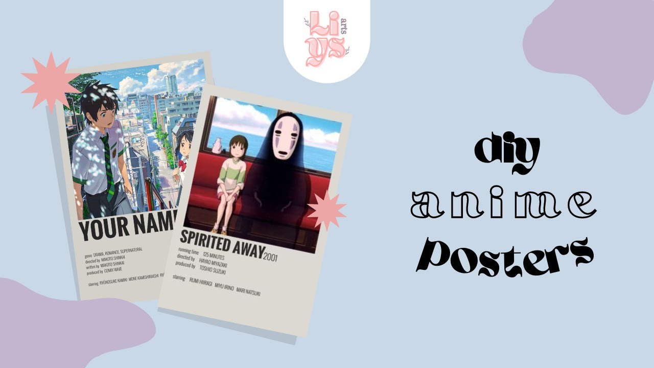 anime decor 🍥 - diy posters - YouTube