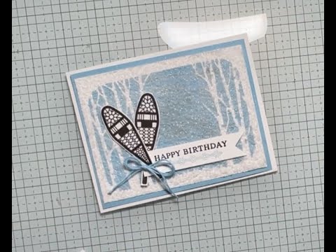 Dryer Sheet Technique for a Textured Wintery Card - Texture Tuesdays ...
